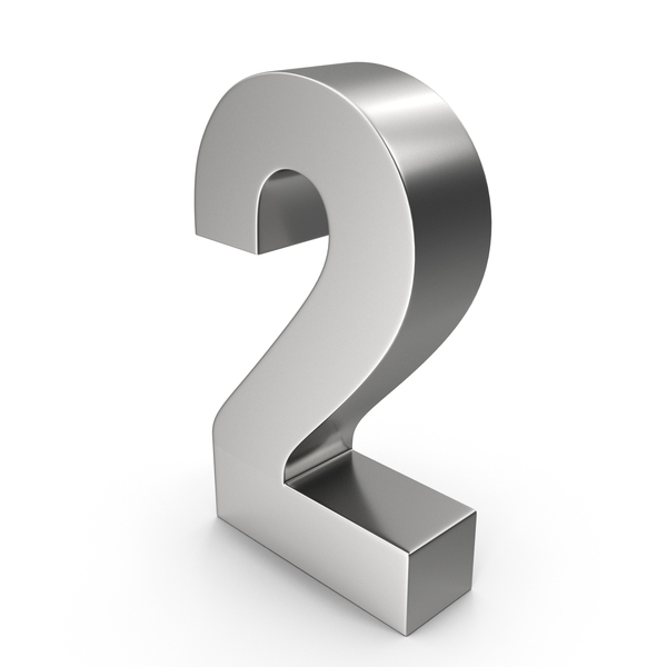 Silver Number 2 PNG Images & PSDs for Download | PixelSquid - S11798246C