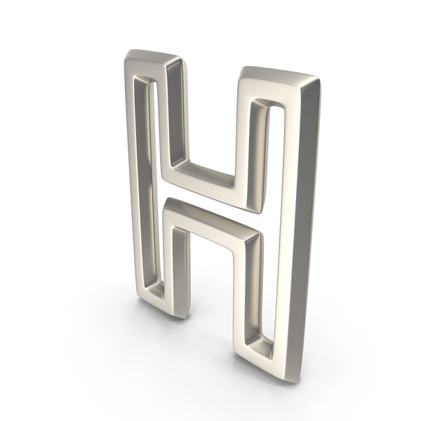 Silver Outline Letter H PNG Images & PSDs for Download | PixelSquid ...
