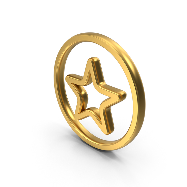 Star Gold Symbol PNG Images & PSDs for Download | PixelSquid - S12323605B