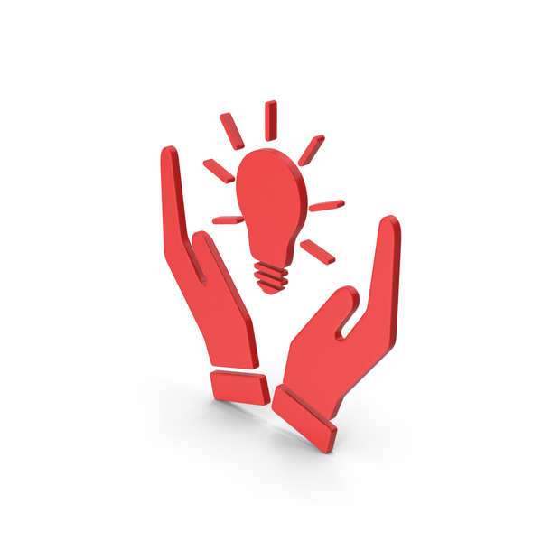 Symbol Hands Holding Light Bulb Red PNG Images & PSDs for Download ...