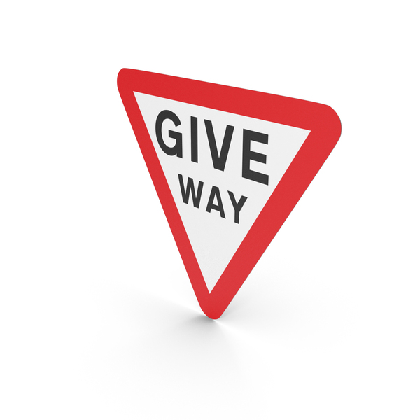 UK Give Way Sign PNG Images & PSDs for Download | PixelSquid - S12076427C