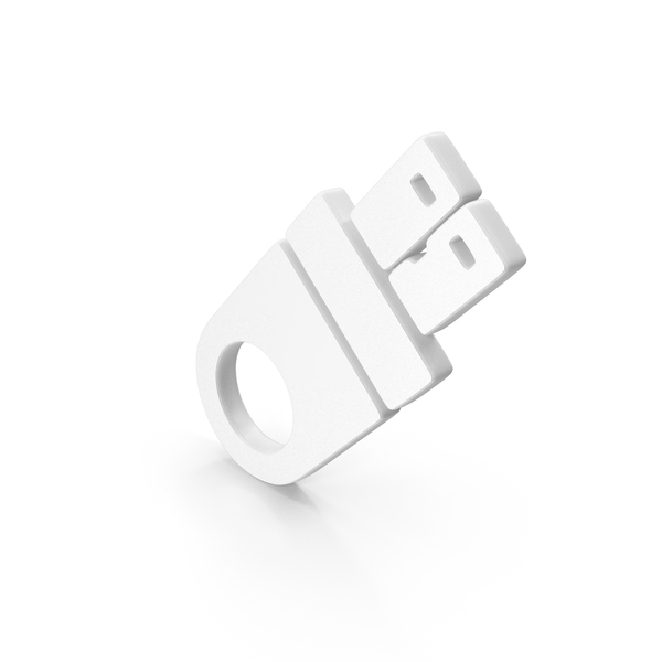 Usb Shape White PNG Images & PSDs for Download | PixelSquid - S119448060