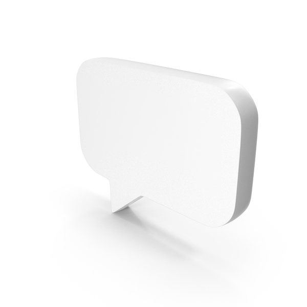 White Chat Bubble Symbol PNG Images & PSDs for Download | PixelSquid ...
