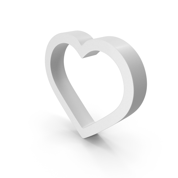 White Heart Outline Symbol PNG Images & PSDs for Download | PixelSquid ...