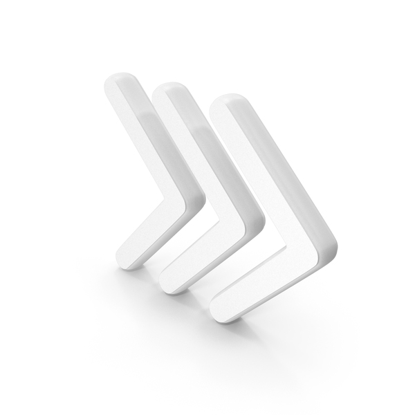 White Right Arrows Symbol PNG Images & PSDs for Download | PixelSquid ...