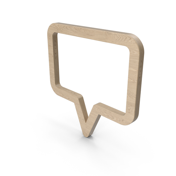 Wood Speech Bubble Symbol PNG Images & PSDs for Download | PixelSquid ...