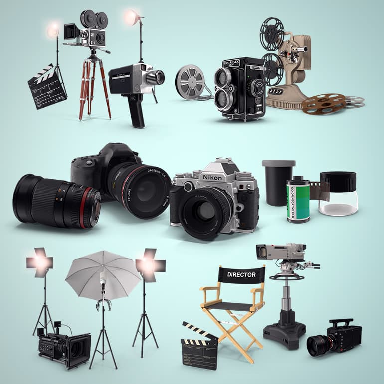 Film & Photo Collection PNG Images & PSDs for Download | PixelSquid