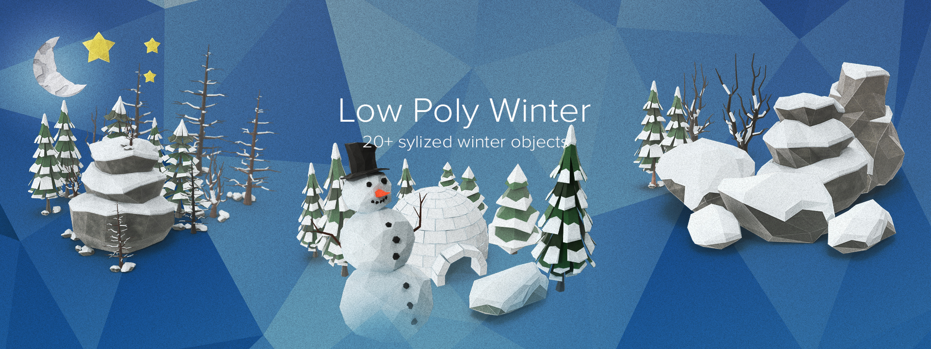 Low Poly Winter Collection PNG Images & PSDs for Download | PixelSquid