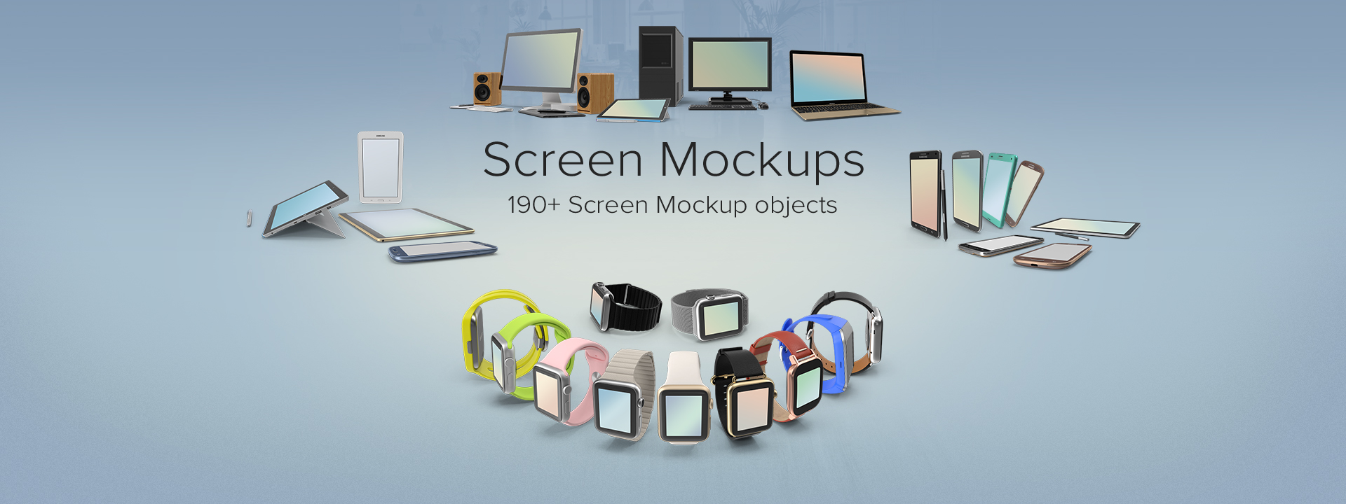 Screen Mockup Collection PNG Images & PSDs for Download | PixelSquid