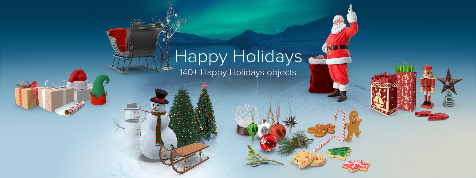Happy Holidays Collection PNG Images & PSDs for Download | PixelSquid