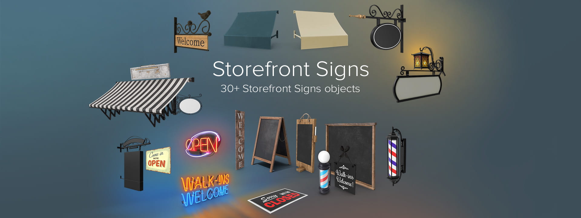 Storefront Signs Collection PNG Images & PSDs for Download | PixelSquid