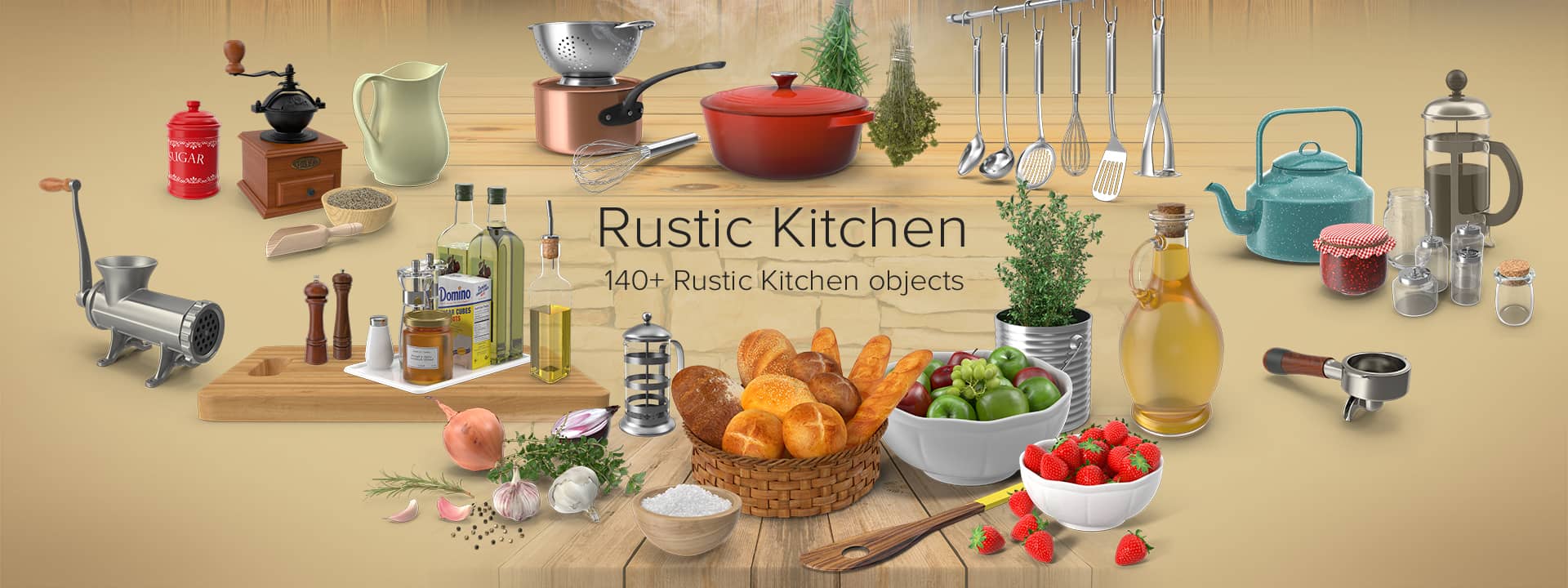 Rustic Kitchen Collection PNG Images & PSDs for Download | PixelSquid