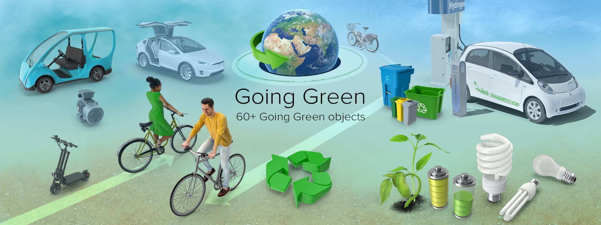 Going Green Collection PNG Images & PSDs for Download | PixelSquid